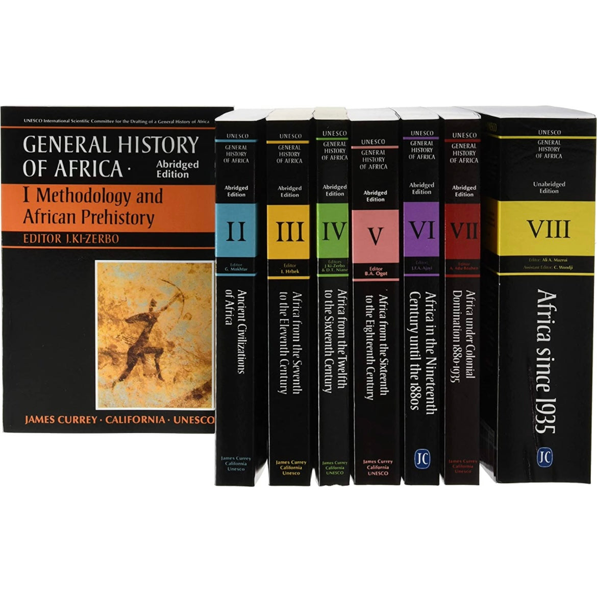 GENERAL HISTORY OF AFRICA COMPLETE SET Volume 1-8 By UNESCO – MATHAGA